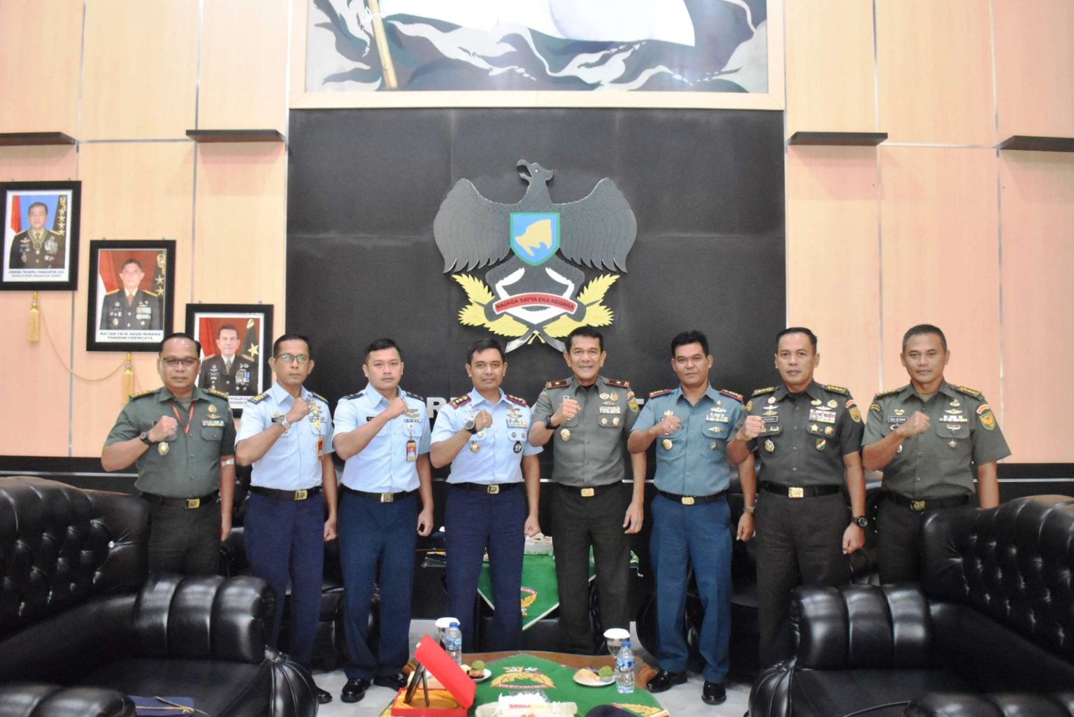 Danrem 043/Gatam Sambut Silaturahmi Dan Audiensi Danlanud Pangeran M. Bun Yamin | BeritaTrends